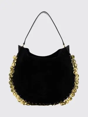 Isabel Marant Étoile Oskan Suede Bag With Metallic Appliqués - Black