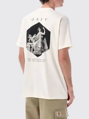 Obey Printed Cotton T-shirt - White