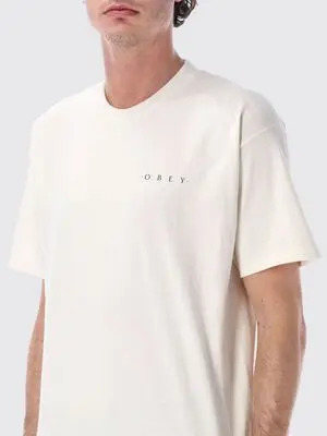 Obey Printed Cotton T-shirt - White