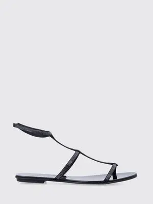 PEDRO GARCIA Suede Calfskin Sandal With Rhinestones - Black