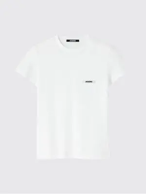 Jacquemus Cotton T-shirts With Mini Logo - White
