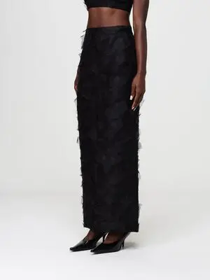 Max Mara Long Silk Jacquard Skirt