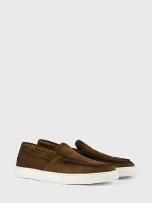 DOUCAL'S Suede Loafers - Brown