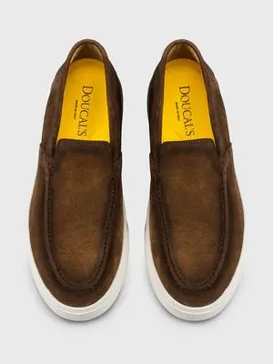 DOUCAL'S Suede Loafers - Brown
