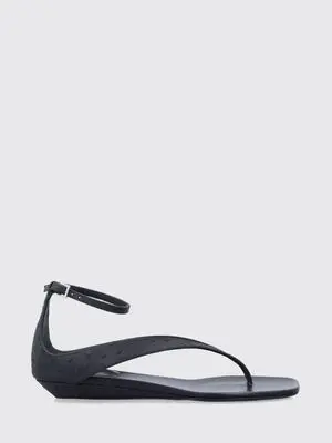 LOU LOU STUDIO Embossed Leather Sandal - Black