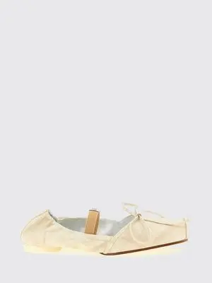 MAISON MARGIELA Laminated Leather Ballerina - Beige