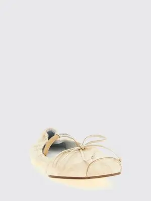 MAISON MARGIELA Laminated Leather Ballerina - Beige