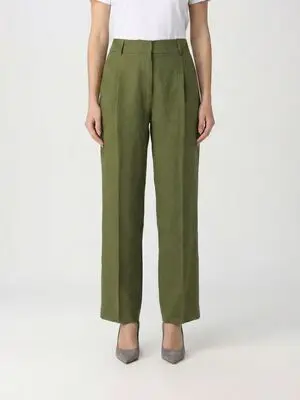 BLAZÉ MILANO Linen Straight Pants - Green