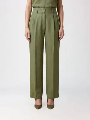 BLAZÉ MILANO Straight Leg Linen Trousers