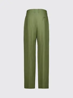 BLAZÉ MILANO Straight Leg Linen Trousers