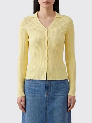 Maison Kitsuné Cotton And Viscose Cardigan - Yellow