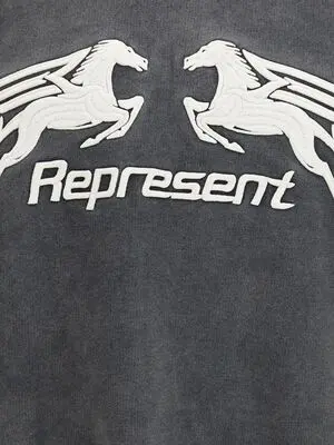 REPRESENT Cotton Logo Crewneck Sweatshirt