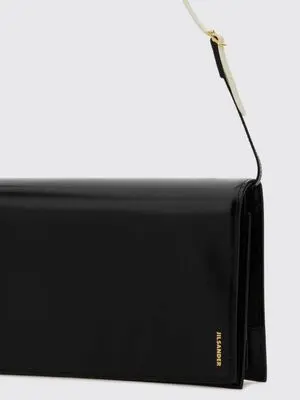 JIL SANDER Leather File Bag - Black
