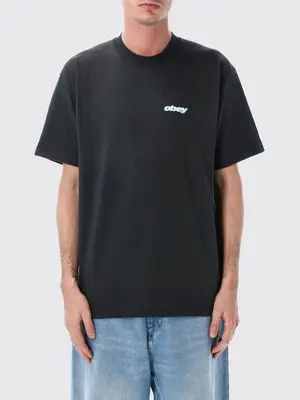 Obey Printed Cotton T-shirt - Black
