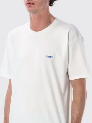 Obey Printed Cotton T-shirt - White
