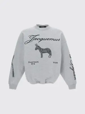 Jacquemus Cotton Crew Neck Sweatshirt With Logo