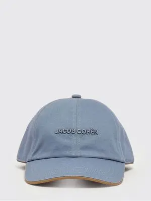 Jacob Cohen Cotton Twill Hat With Embroidered Logo - Denim