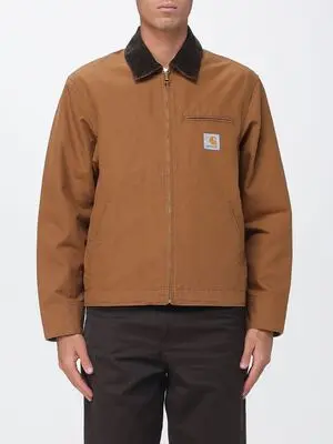 Carhartt Work In Progress Detroit Organic Cotton Canvas Jacket With Velvet Collar - Brown