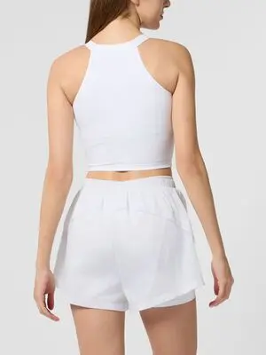 PLEIN SPORT Cropped Sports Top - White