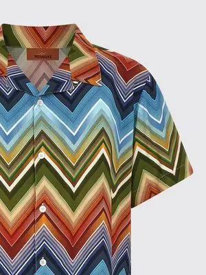 Missoni Viscose Shirt With Zig-zag Motif