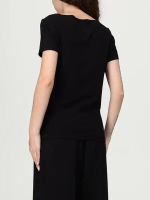 EA7 Embroidered Logo T-shirt - Black