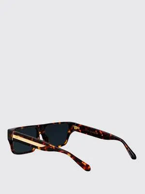 Linda Farrow Rectangular Frame Sunglasses With Gold Tone Detail