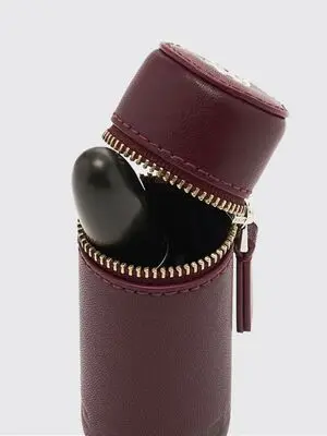 Marc Jacobs Leather Lipstick Keychain With Charm