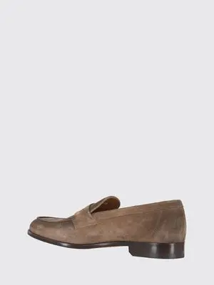 DOUCAL'S Penny Loafers In Aged Suede - Dark