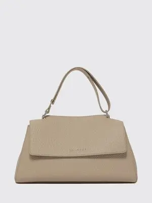 Orciani Hammered Leather Sveva Longuette Bag - Beige