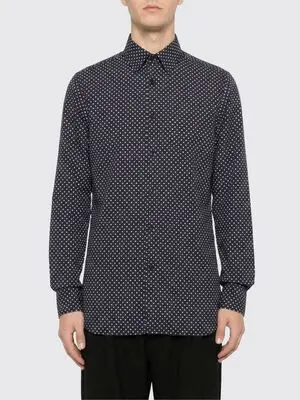 TOM FORD Polka Dot Silk Shirt - Black