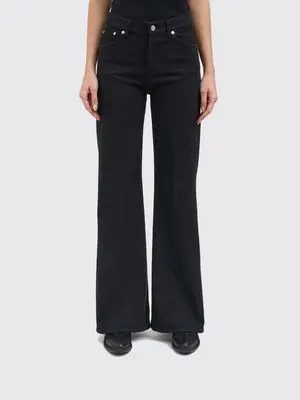 DONDUP Wide Leg Stretch Denim Jeans - Black