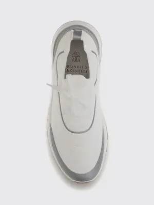 Brunello Cucinelli Stretch Cotton Knit Sneakers