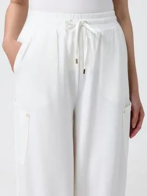 Liu Jo Cotton Cargo Trousers - Blue