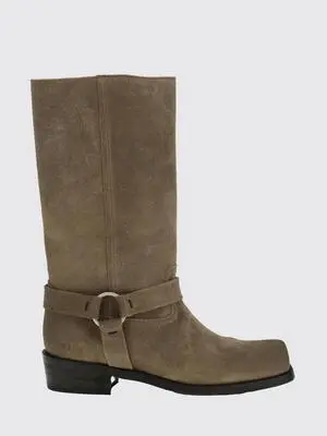 GOLDEN GOOSE Suede Calfskin Boots With Decorative Straps