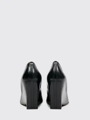 MAISON MARGIELA Leather Wedge Pumps - Black