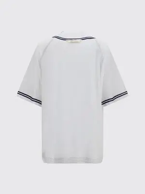 Jacquemus Relaxed Fit Baseball-style Cotton Shirt With Contrast Logo