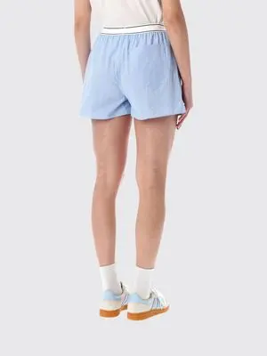 SPORTY & RICH Striped Cotton Shorts