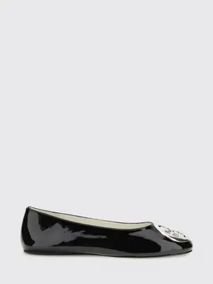 Tory Burch Patent Leather Reva Ballerinas - Black