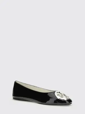 Tory Burch Patent Leather Reva Ballerinas - Black