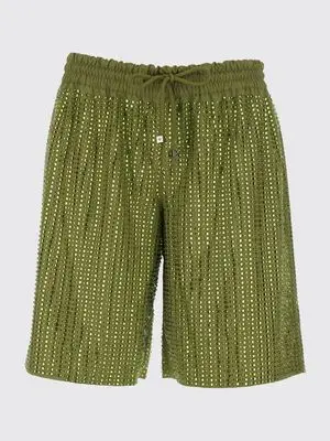 VENUJA Knee-length Shorts With Rhinestone Embroidery