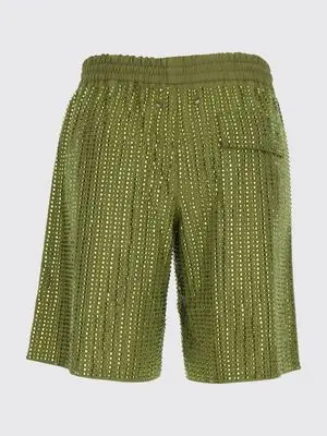 VENUJA Knee-length Shorts With Rhinestone Embroidery