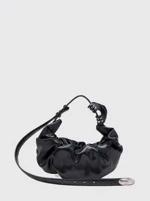 DIESEL® Ruched Shoulder Bag - Black