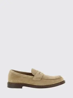 DOUCAL'S Penny Suede Loafers - Beige