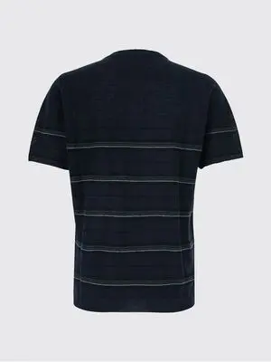 ROBERTO COLLINA Slim Fit Striped Linen Knit T-shirt