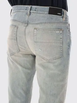 Amiri Distressed Light Wash Denim Jeans - Indigo