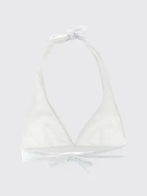Brunello Cucinelli Triangle Bikini Top With V-neck And Decorative Monili