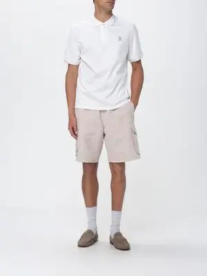 Brunello Cucinelli Linen And Cotton Shorts - Beige