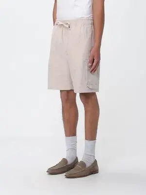 Brunello Cucinelli Linen And Cotton Shorts - Beige
