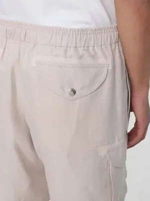 Brunello Cucinelli Linen And Cotton Shorts - Beige