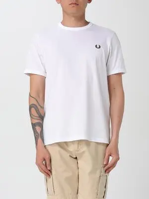 Fred Perry Cotton T-shirt With Mini Logo White